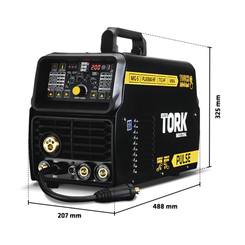 Maquina de Solda Touch MMA/TIG/MIG/Plasma 200A 220V Tork ...